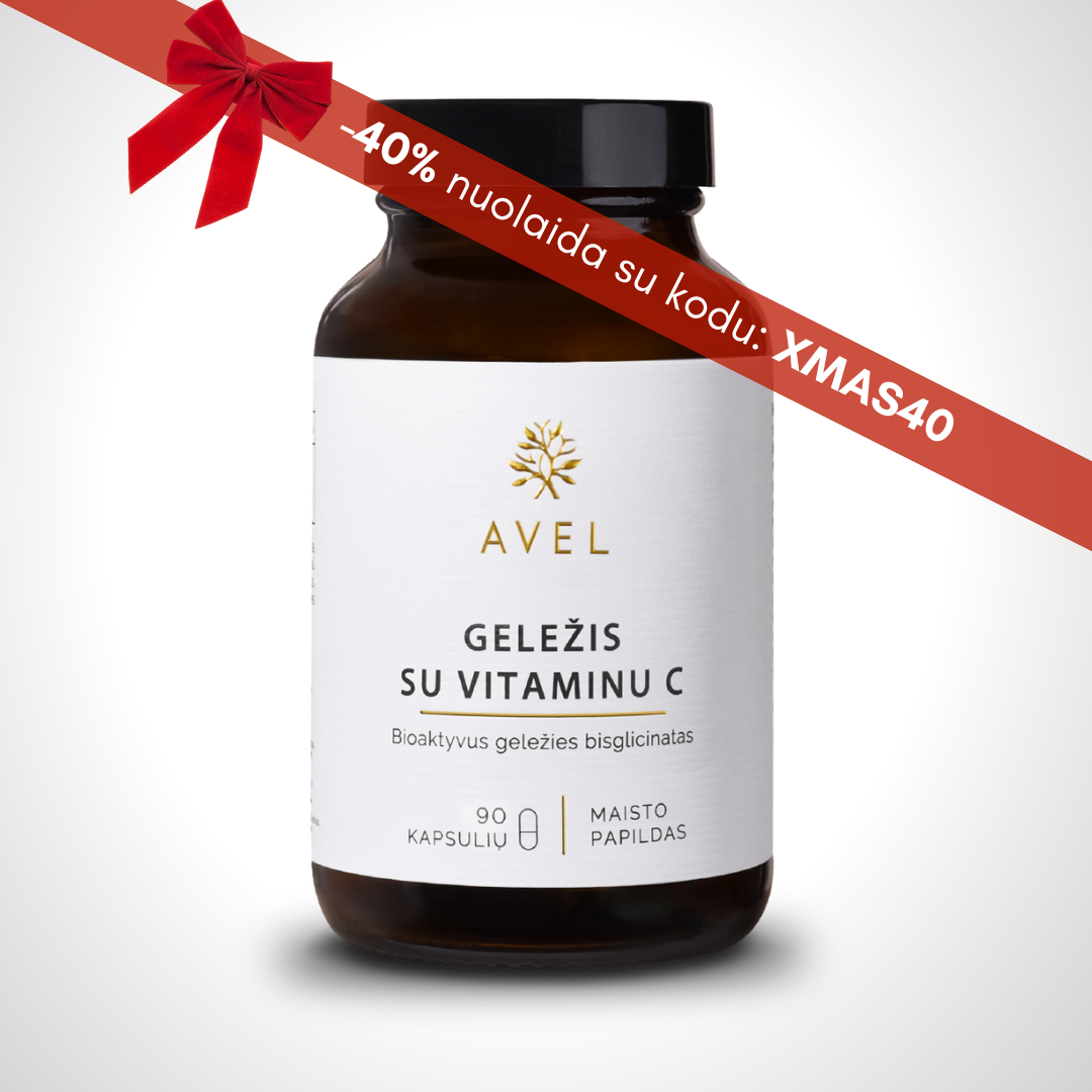 Bioaktyvi Geležis Ferrochel® su Vitaminu C